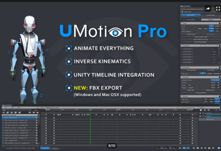 Umotion Pro(Unityアセット)の使い方を調べたメモ。VRoidをVRMからFBXに変換して動かす | 神部まゆみのブログ